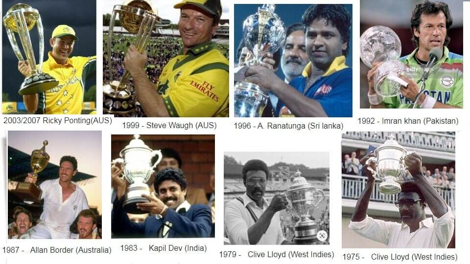 ICC Cricket World Cup Fifty Overs Winners List 1975 to 2019